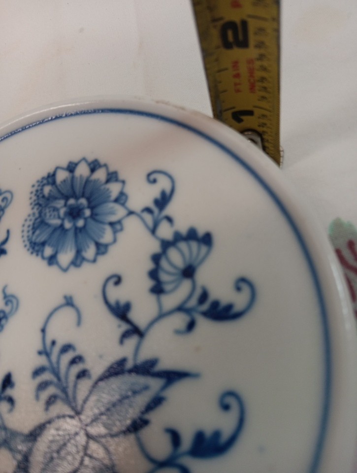 ERNST TECHERT EARLY MEISSEN BLUE ONION Trivet ARROW MARK | eBay