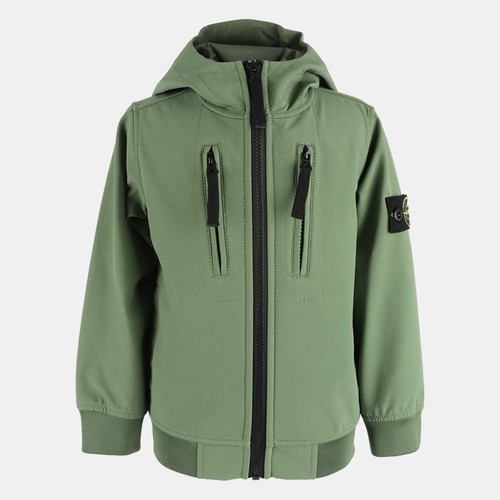 Stone Island 22 S/S Stone Kids Wappen Patch Light Softshell (Khaki ...