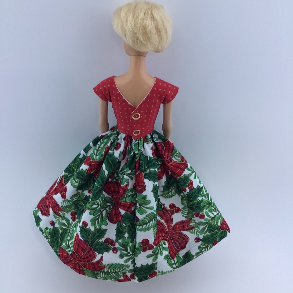 OOAK HANDMADE Christmas Dress FITS Barbie Silkstone Reproduction ...