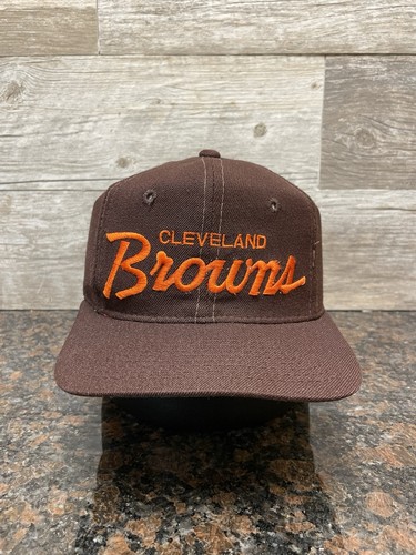 Vintage Cleveland Brown Sports Specialties Script Wool SnapBack Hat ...