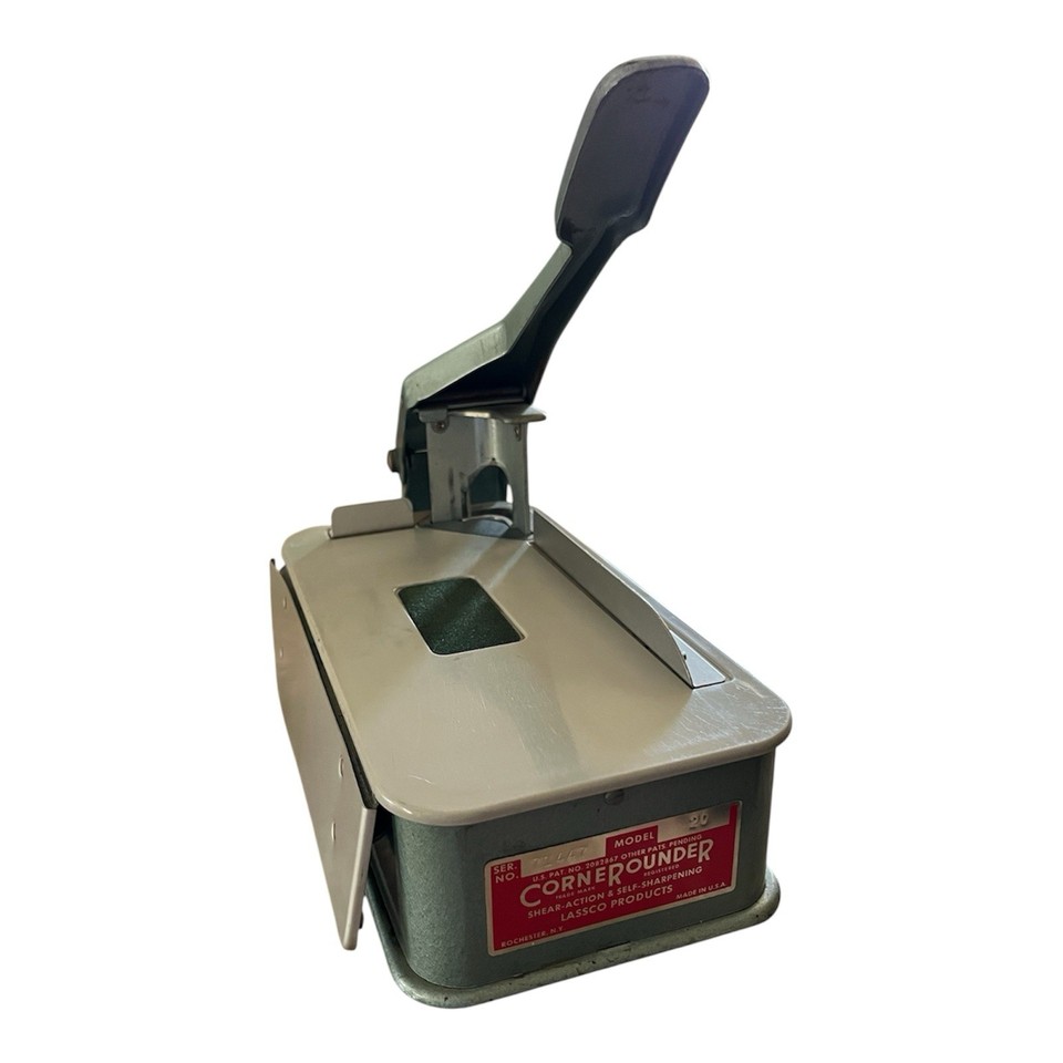 Vintage LASSCO MODEL 20 CORNEROUNDER PAPER Corner Cutter Rounder ...