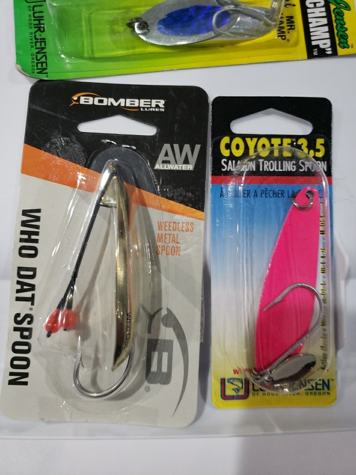 Lot of 3- Bomber Jigging Spoons Luhr-Jensen Bass Metal Lure Freshwater ...