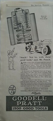 1921 Goodell Pratt 1500 good tools says Mr punch motor set No. 599 ...