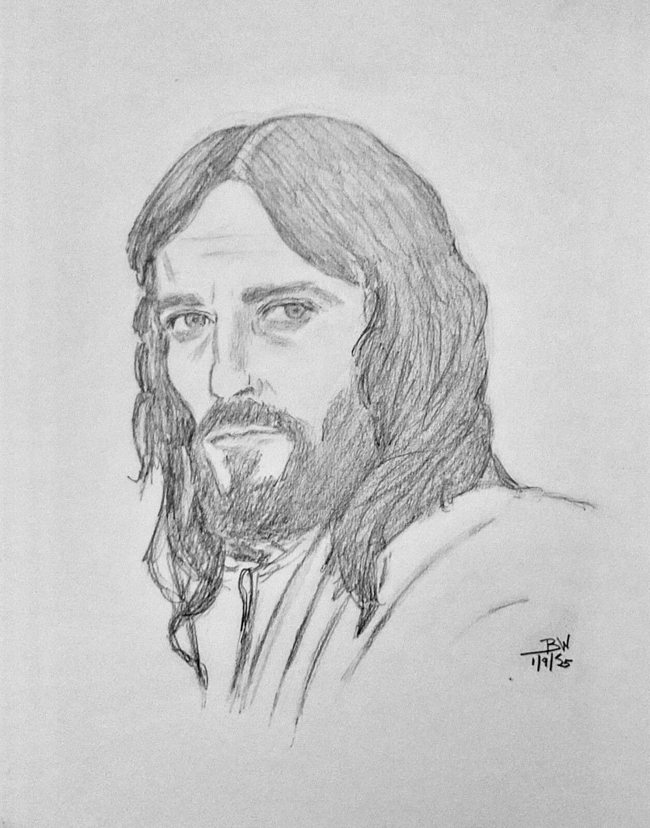 Jesus Face Pencil Drawing I'm 13 And This Is The First Ever Colored