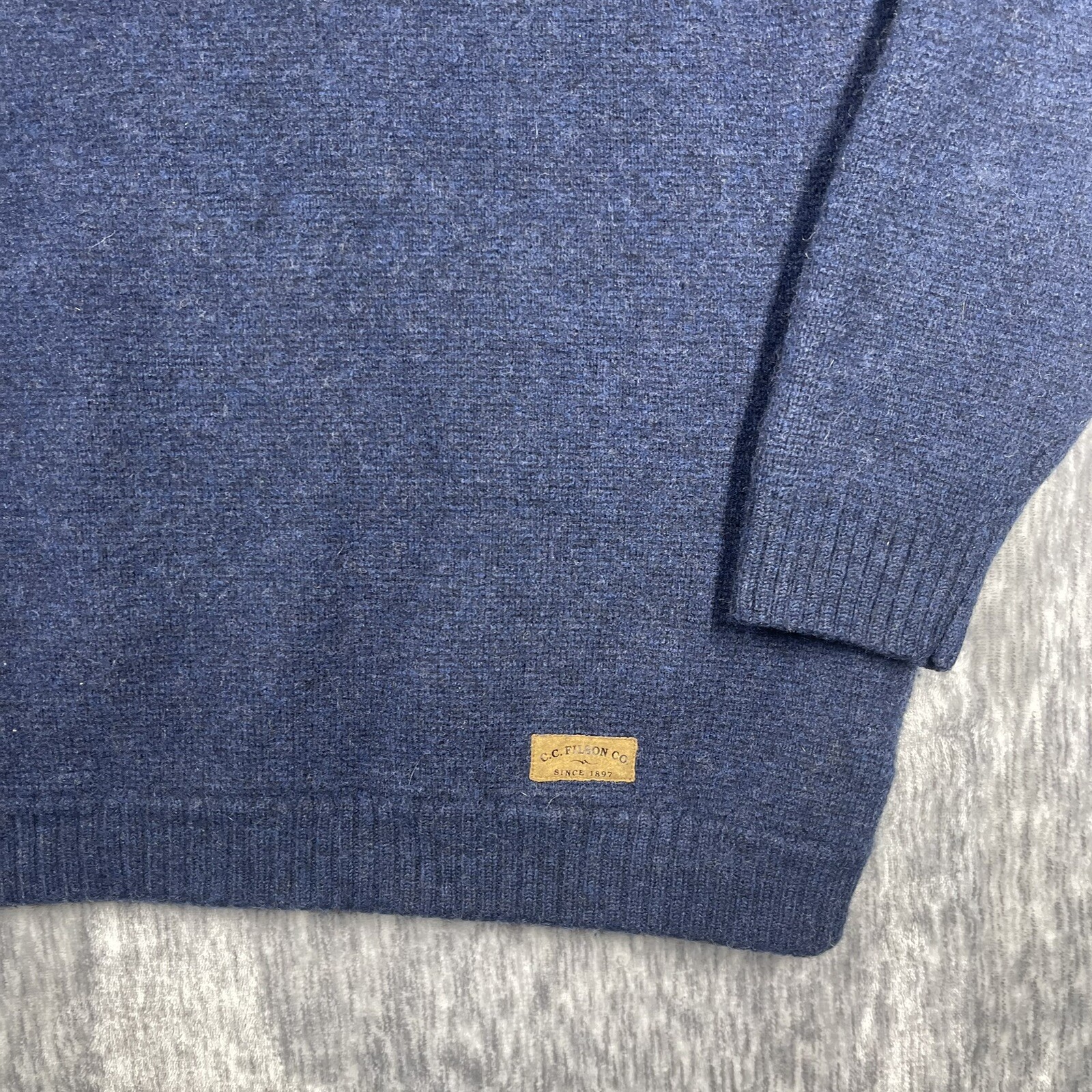 C C Filson Sweater Mens Extra Large Blue 100 Wool Pre… - Gem