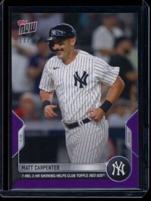 2022 Topps Now #545 Matt Carpenter Purple Parallel Card #d /25 | eBay