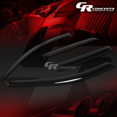 SMOKED CAR WINDOW VISOR/WIND DEFLECTOR VENT RAIN SHADE FOR 02-08 VIBE ...