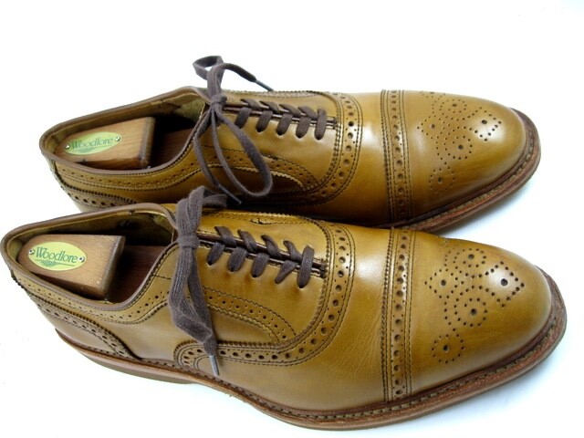 Allen Edmonds "STRAND" Mens VERSE Leather Cap-Toe Oxfords 10 D Walnut ...