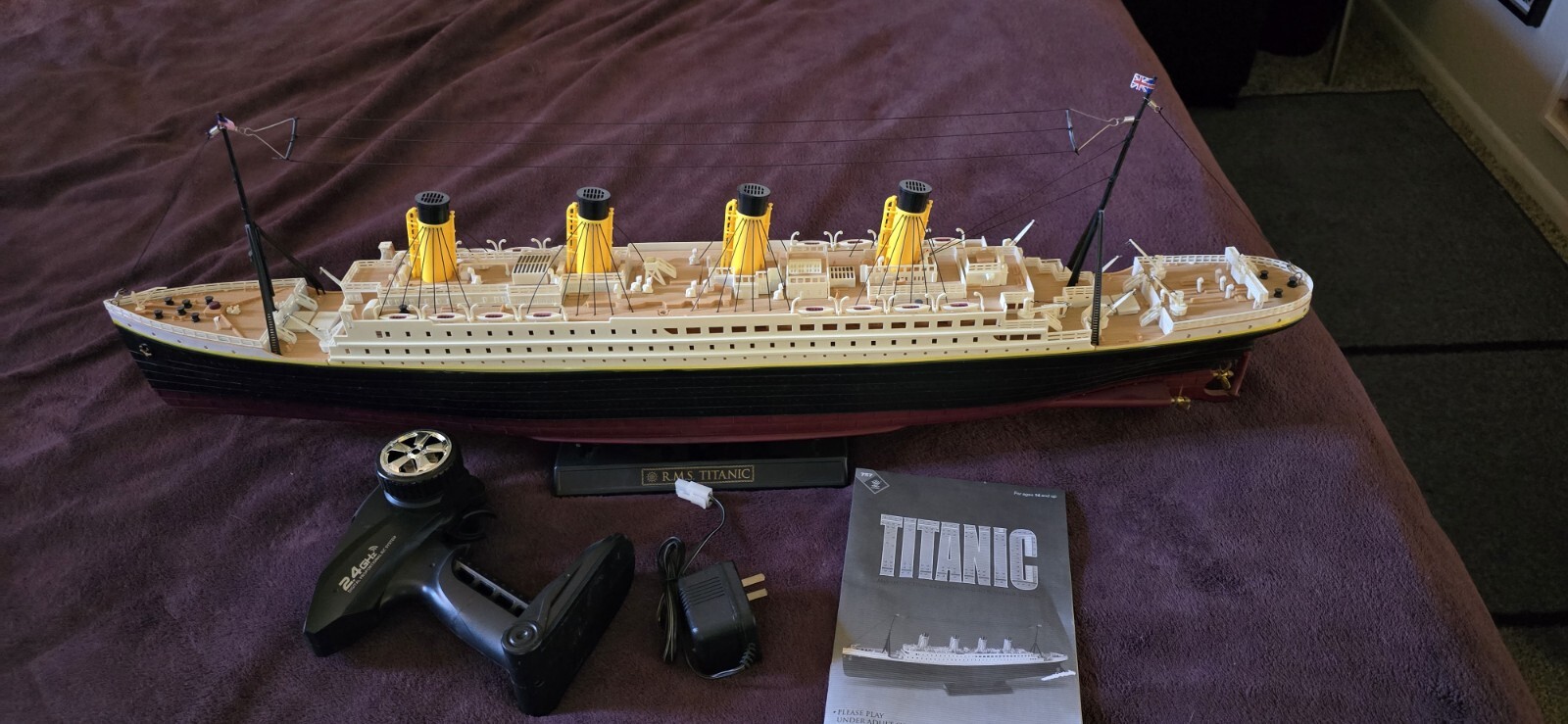 1/325 2.4G 80cm Simulation Titanic RC Boat Electric Ship Model with ...