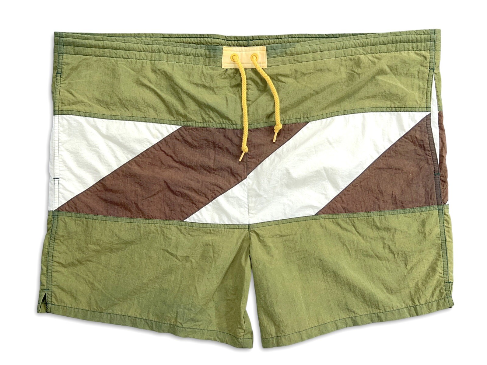 Vintage Pro Spirit Mens gREEN Draw String Swim Trunks… - Gem