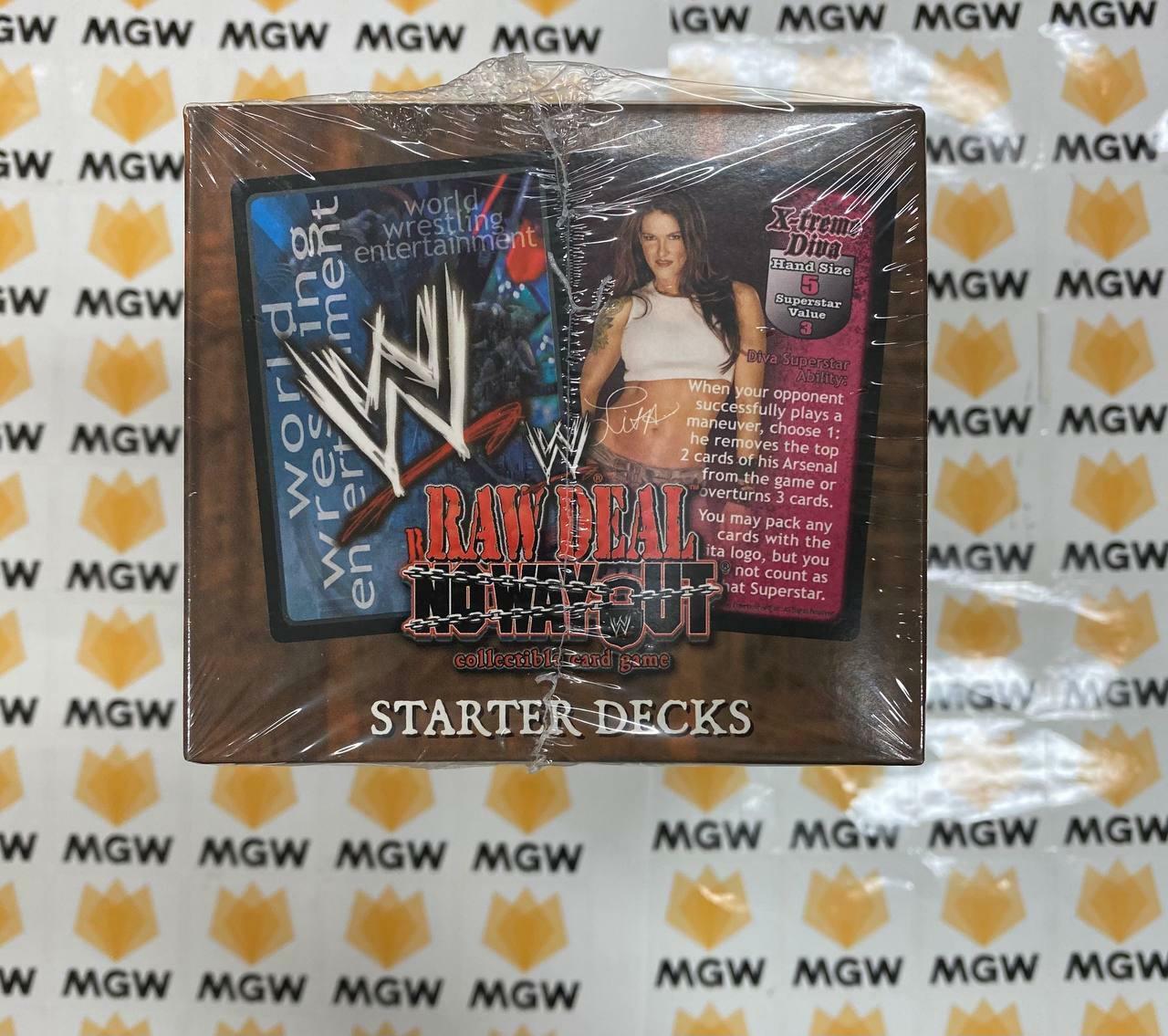 WWE Raw Deal NO WAY OUT Starter Deck Display of 12 Decks Factory Sealed ...