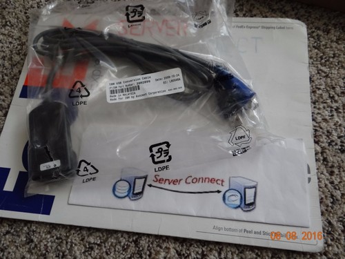 -- NEW IN BAG -- IBM 39M2899 USB KVM CONVERSION CABLE 39M2909 | eBay