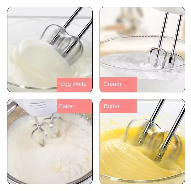 Speed Handheld Electric Food Mixer Dough Blender Egg Beater Cake Baking ...