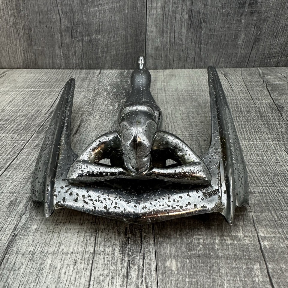 Vintage 1950's Nash Flying Lady Goddess Hood Ornament Chrome Nash ...