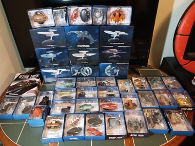 Huge Lot of 42 Star Trek Eaglemoss Collection Starships w/ Boxes ...