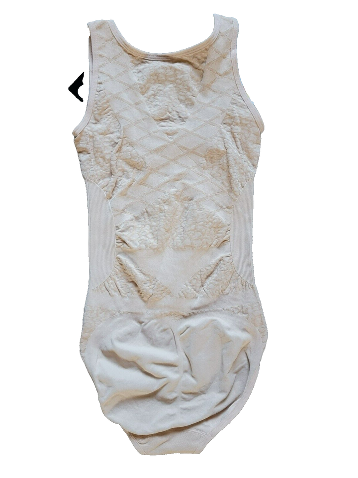 Fix women's Size S/M Nude Lacy Compression Full Body Firm Control ...