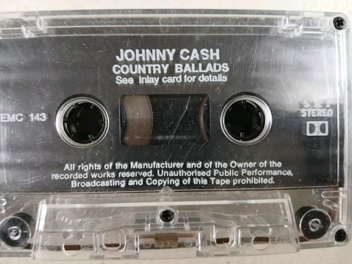 Johnny Cash Country Ballads Cassette Tape Features No Inlay Card ...
