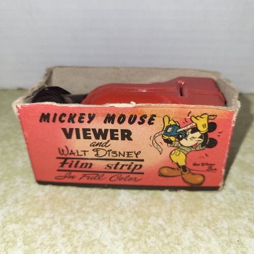 Vintage Mickey Mouse Viewer Craftsmen's Guild with 2 Film Strips Walt ...