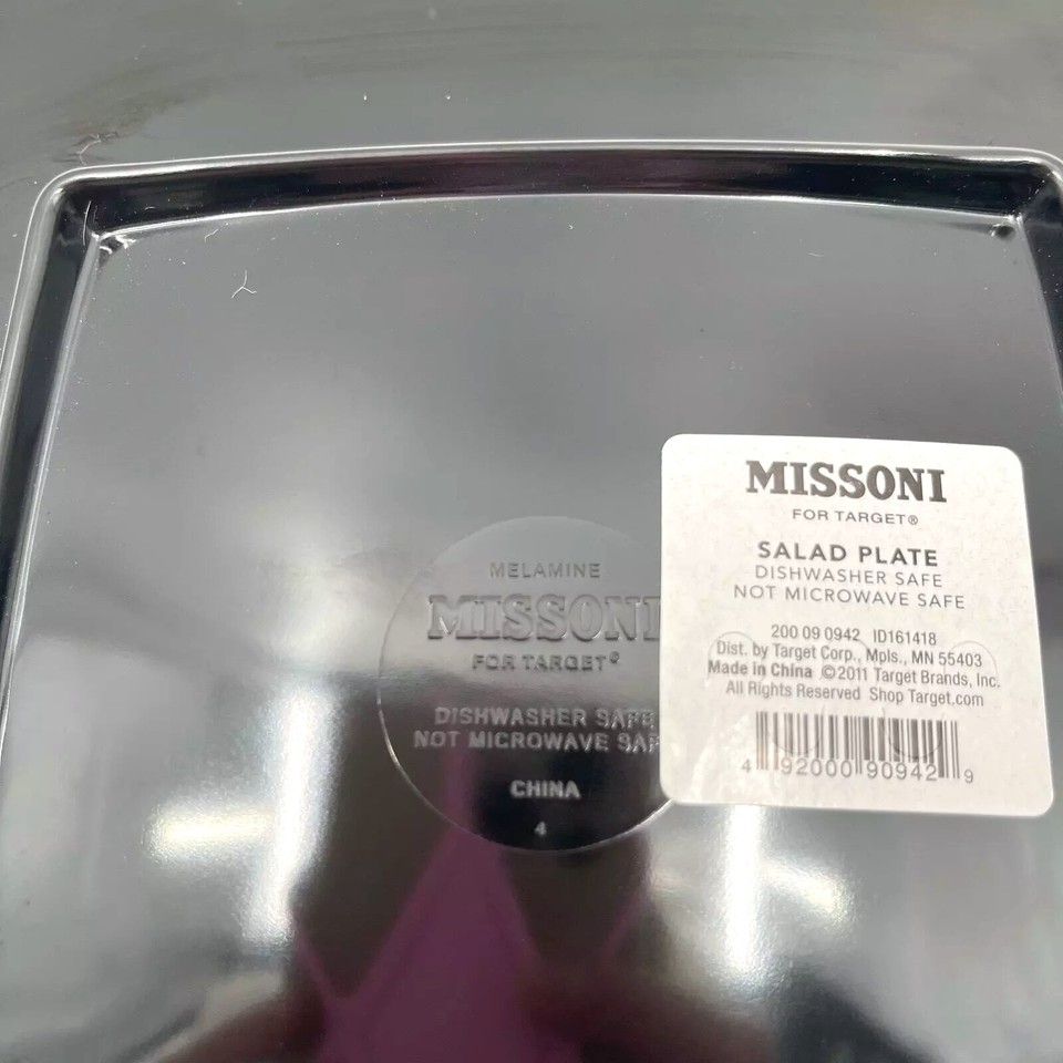 MISSONI x Target 'Familia Flowers' Black & White Melamine Salad Plate ...