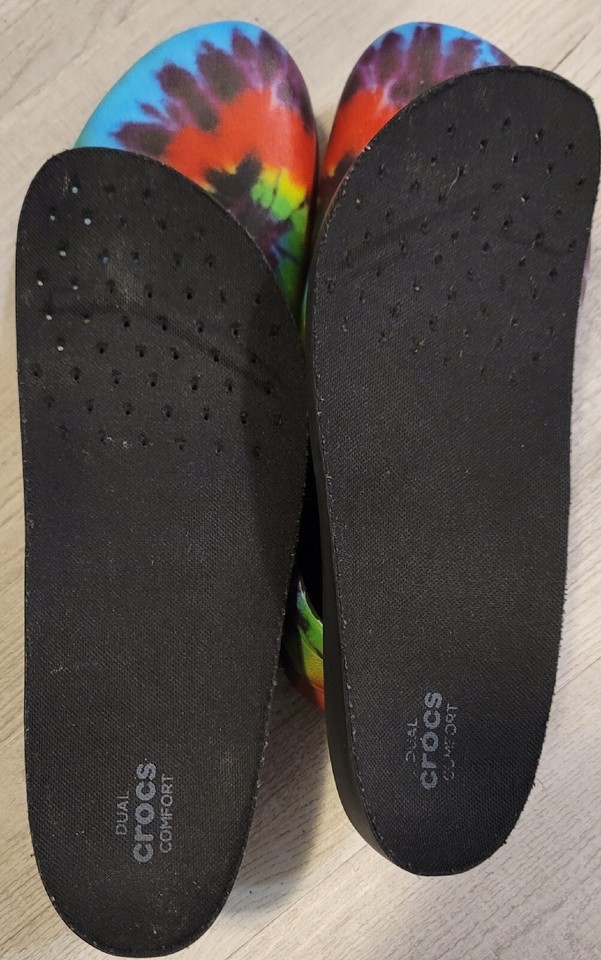 Crocs On The Clock Work Graphic Slip ON Men Clogs Slip Resistant Tie ...