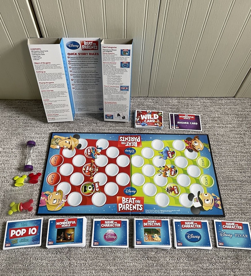 Disney Beat The Parents Board Game It’s Kids vs Grown-Ups Who Knows ...