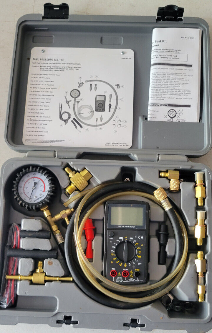 Evercraft 776-8075 Fuel Pressure Test Kit Great Neck Tool SC | eBay