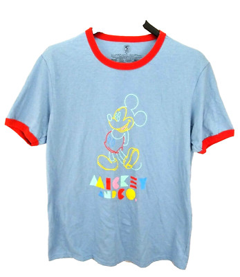 Disney Mickey Mouse & Co Mickey Graphic Blue Red Short Sleeve TShirt ...