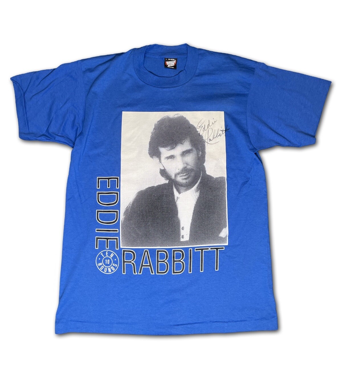 Vintage Eddie Rabbit 10 rounds tour Concert T-Shirt L… - Gem