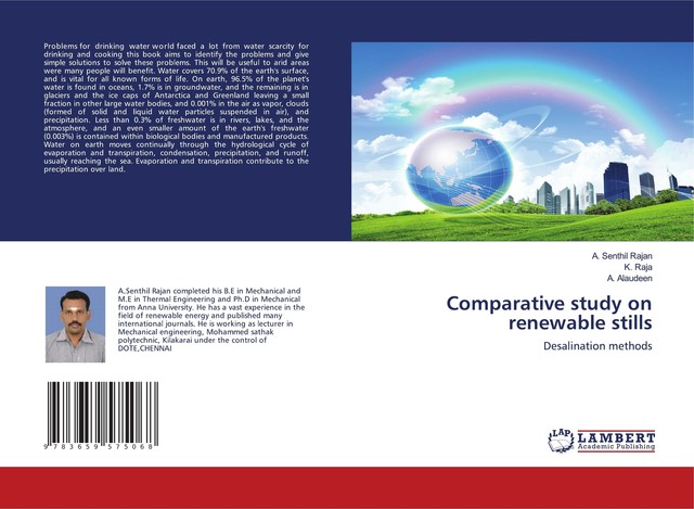 Comparative Study On Renewable Stills von A. Senthil Rajan (2018 ...