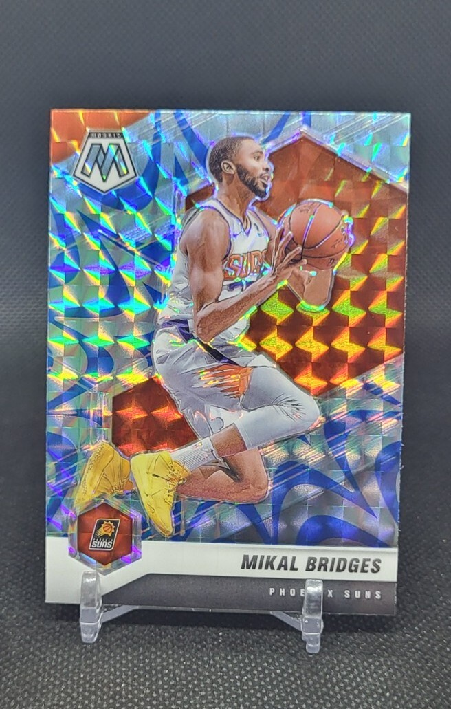 2020-21 Panini Mikal Bridges Mosaic Blue Reactive Prizm #174 Suns | eBay
