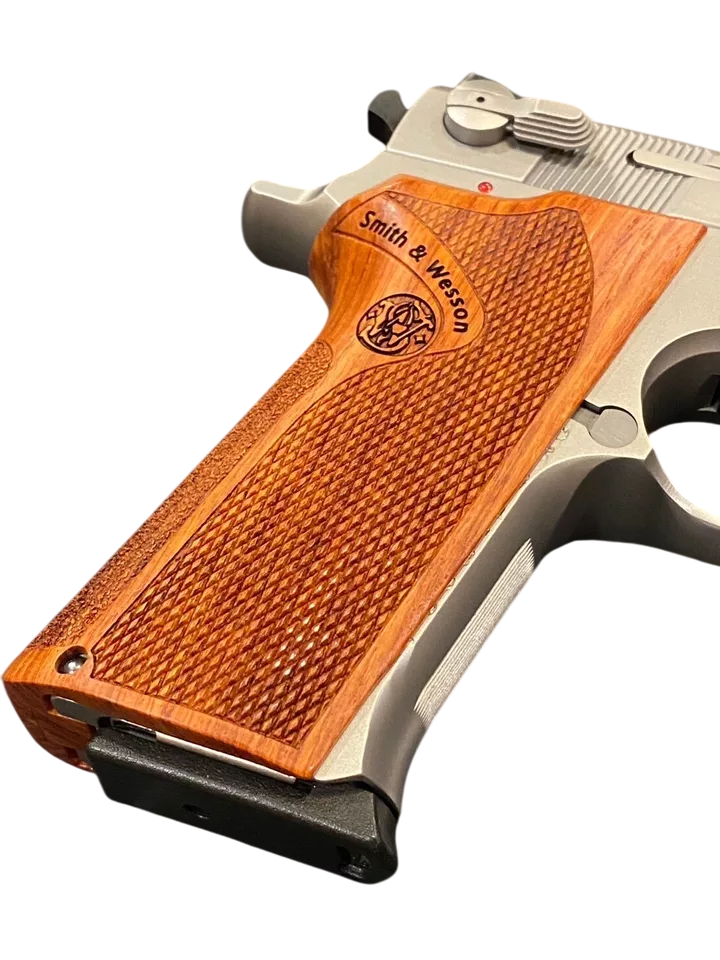 Padauk Wood Grips for S&W 5903TSW, 5906TSW, 5943TSW, 4003, 5903 Checker ...
