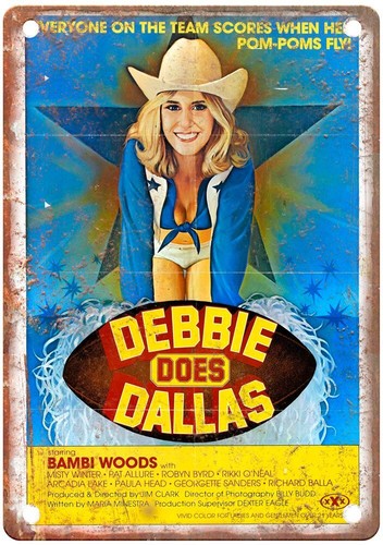 Debbie Does Dallas Vintage Movie Poster Old Retro Look Metal Sign ...