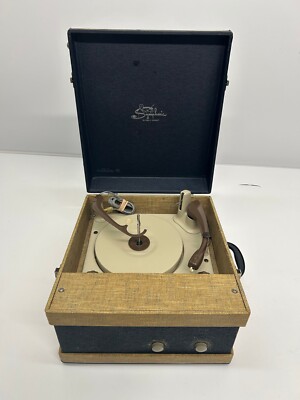 Vtg Symphonic Model 1149 Portable Record Player Turntable Powers On As ...