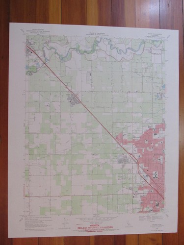 Salida California 1972 Original Vintage USGS Topo Map | eBay