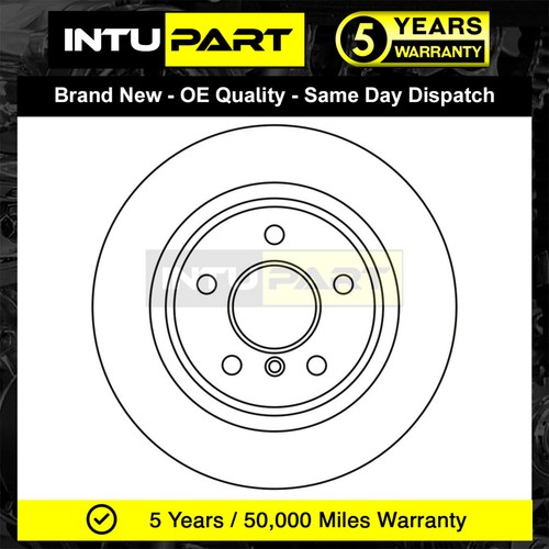 Brake Disc Front Intupart Fits BMW 5 Series 2010-2017 2.0 D 2.5 3.0 ...