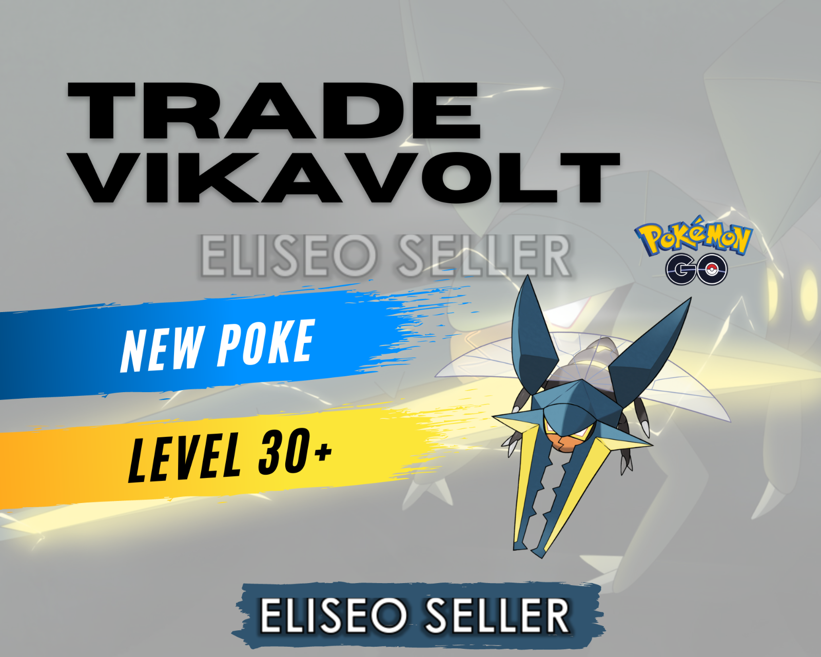 Trade Vikavolt - Pokemon Vikavolt GO - Alolan 7 GEN - Vikavolt Lvl 30 ...