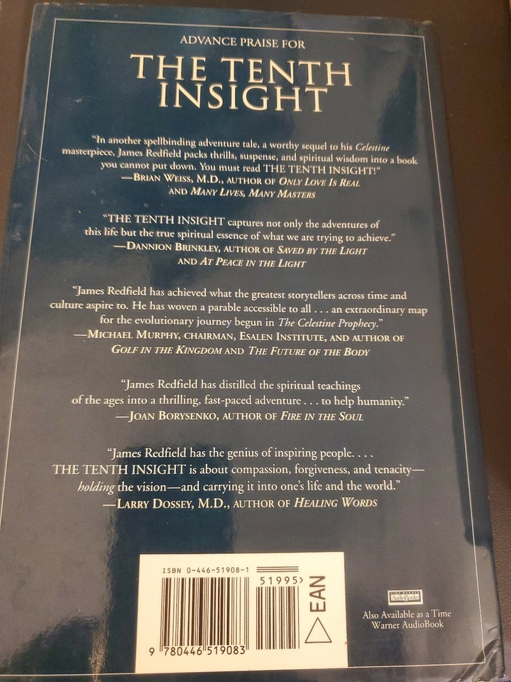 The Tenth Insight Holding The Vision...Celestine Prophecy 9780446519083 ...