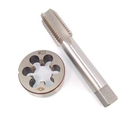 US Stock HSS M22 x 2.5mm Tap & M22 x 2.5mm Die Metric Thread Right Hand ...