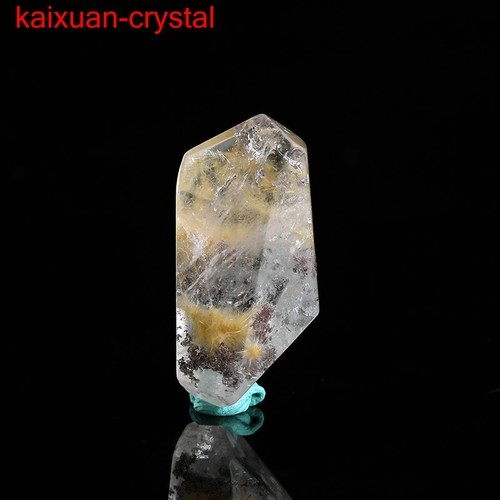 23.4Ct Grade Natural Rutile Flowers & Phantom Quartz Reiki Crystal ...