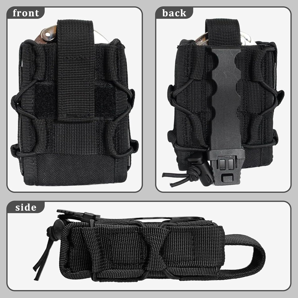 Tactical Handcuff Holder Molle Pouch Open Top Universal Hand Cuff Case ...