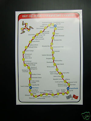 High Quality A3 poster print - Isle of Man TT course [A3-25] | eBay UK
