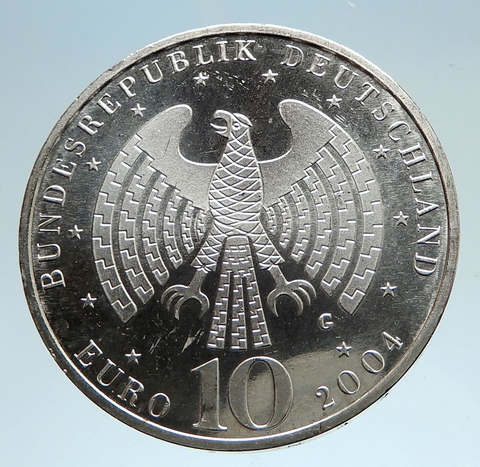2004 GERMANY European Union EU Expansion Proof Silver German 10 Euro ...