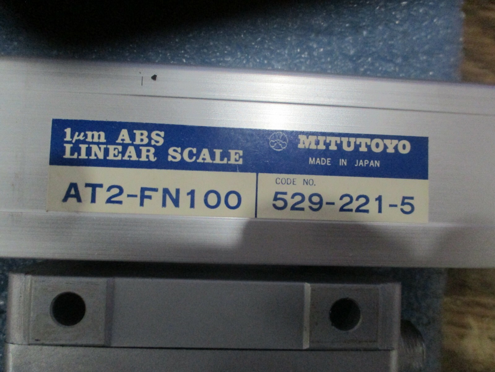 Mitutoyo Model AT2-FN100 1 um ABS Linear Scale. Code No 529-221-5 for ...