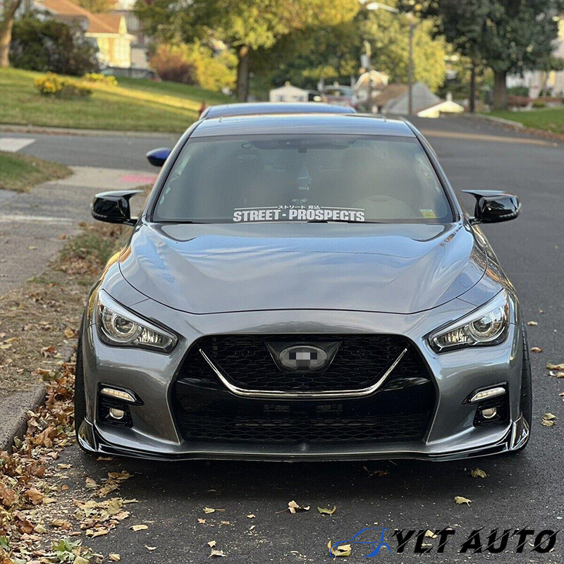 Fit 2014-2022 Infiniti Q50 Skyline 400R Style Front Bumper Grille Fog ...
