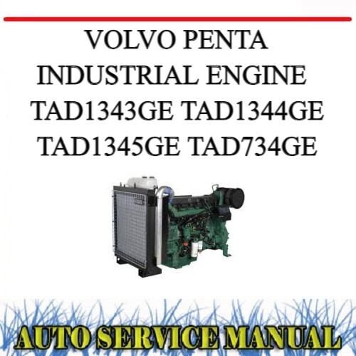 VOLVO PENTA TAD1343GE TAD1344GE TAD1345GE TAD734GE ENGINE SERVICE ...