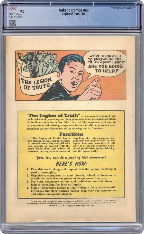 Unkept Promise #0 CGC 9.0 1949 4407346011 | eBay