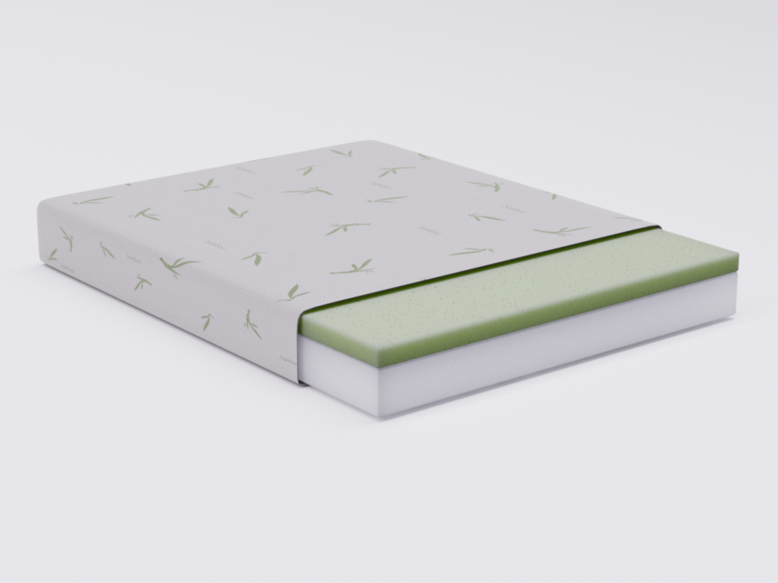 tulo 10" Medium-Plush Memory Foam Bamboo Pressure Relief Mattress in a ...