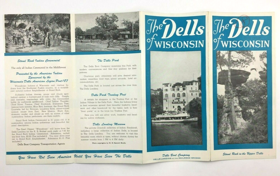 Wisconsin Dells Vintage Travel Brochure Dells Boat Company 1940s | eBay