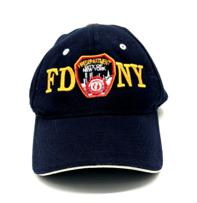 FDNY Baseball Hat Cap New York Fire Department Adjustable Navy Blue ...