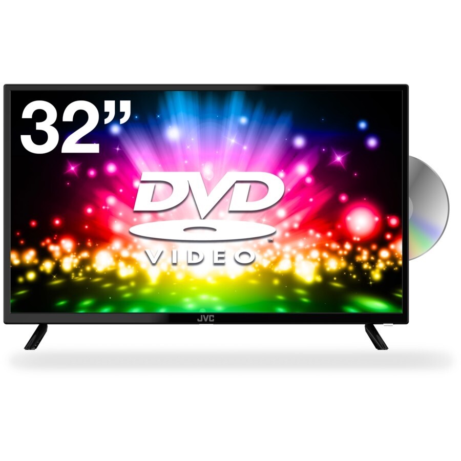 JVC 32 Inch LED HD TV with Built In DVD Player Combo HDMI ARC USB VESA ...